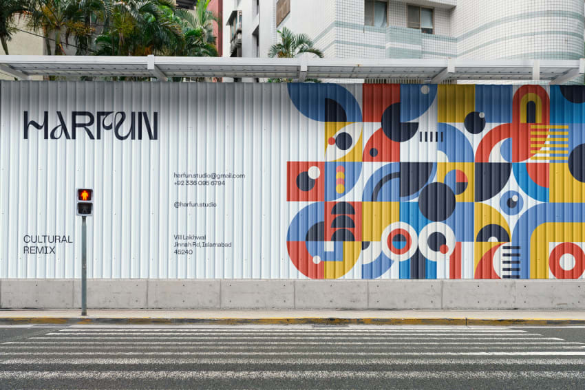 HARFUN | Art Studio | Visual Identity design by Syed Badar Mian