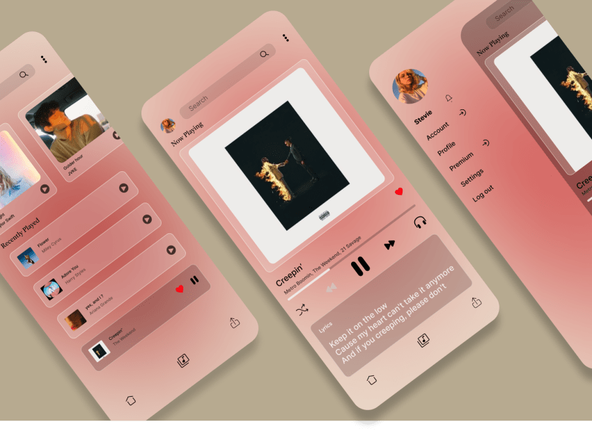 Mobile Music App Design :: Behance by Gowsalya Raj