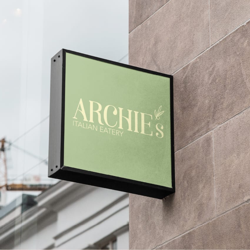 Archie's Italian Eatery New Logo and Rebrand by Munga Thigani