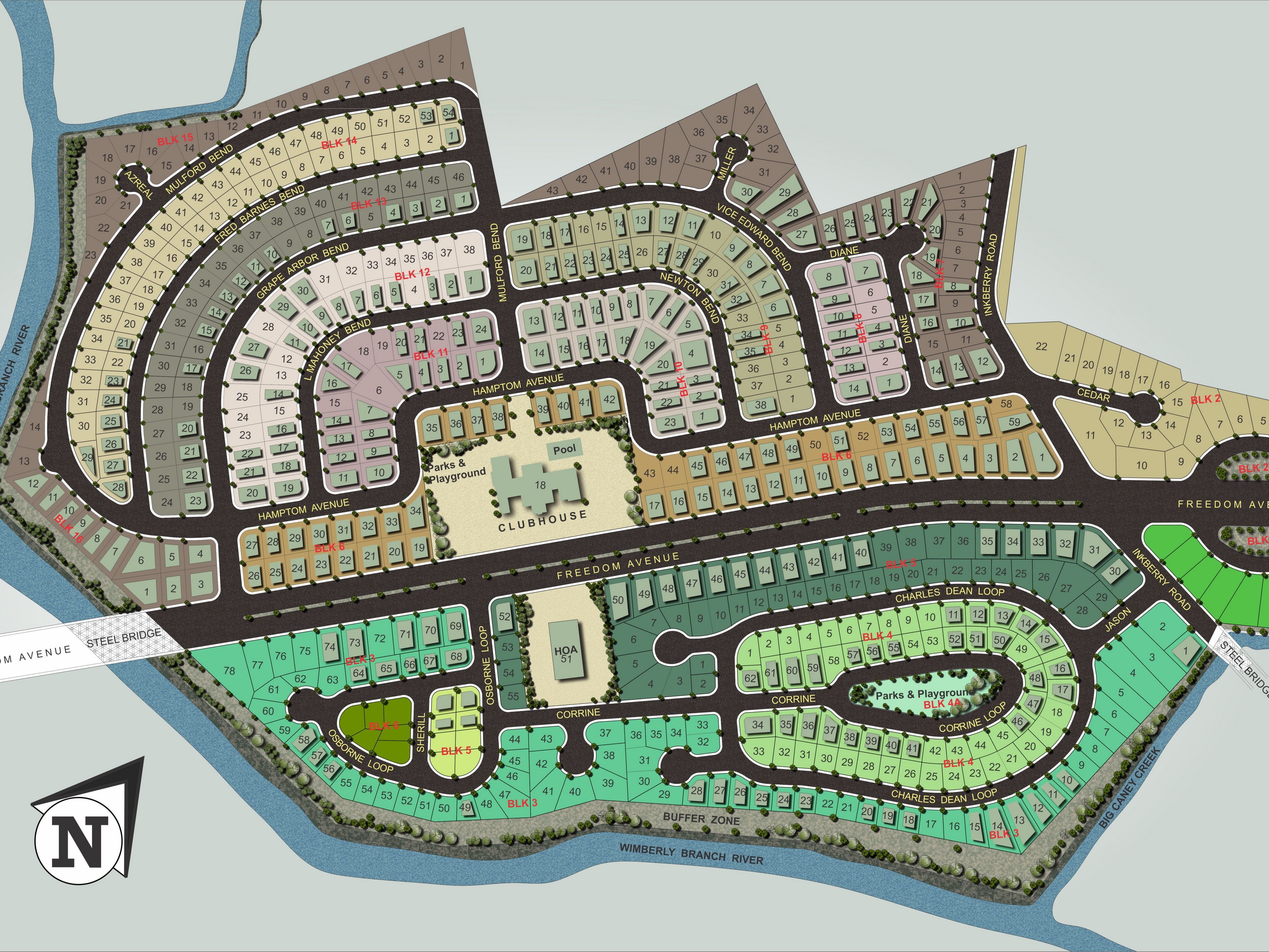 Site Plan and Site Development Plan Color Rendering by Carlo Dino Exmundo