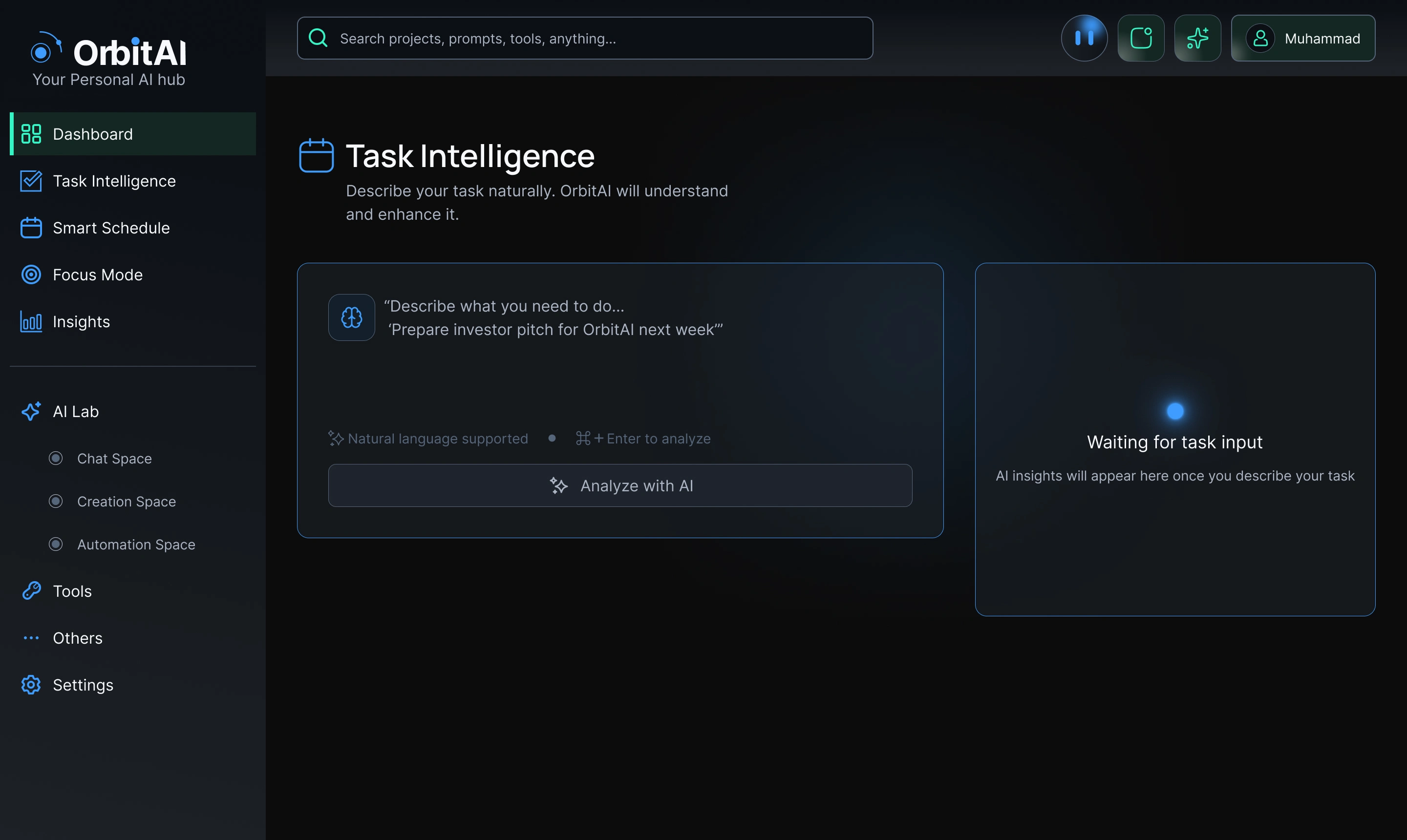 OrbitAI — Designing a Calm, Intelligent for Focus and Deep Work by ...