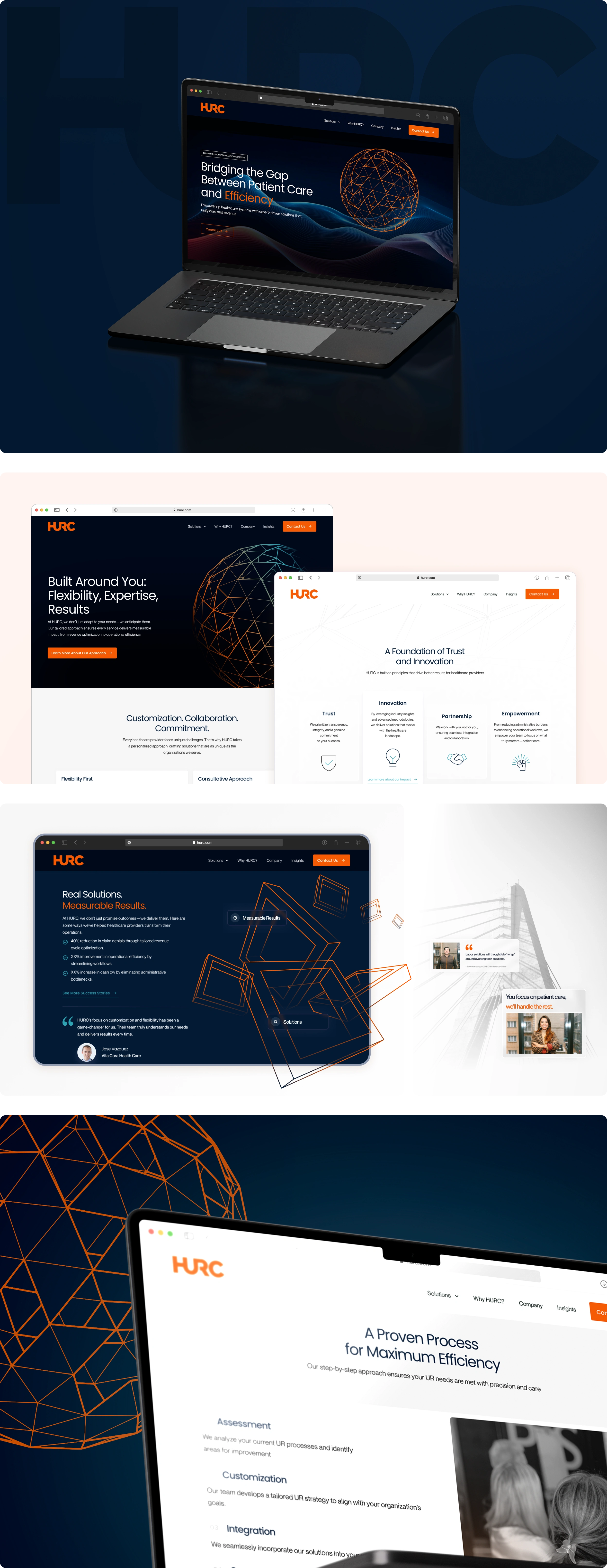 HURC Website Redesign for Healthcare Solutions by Andy Dao