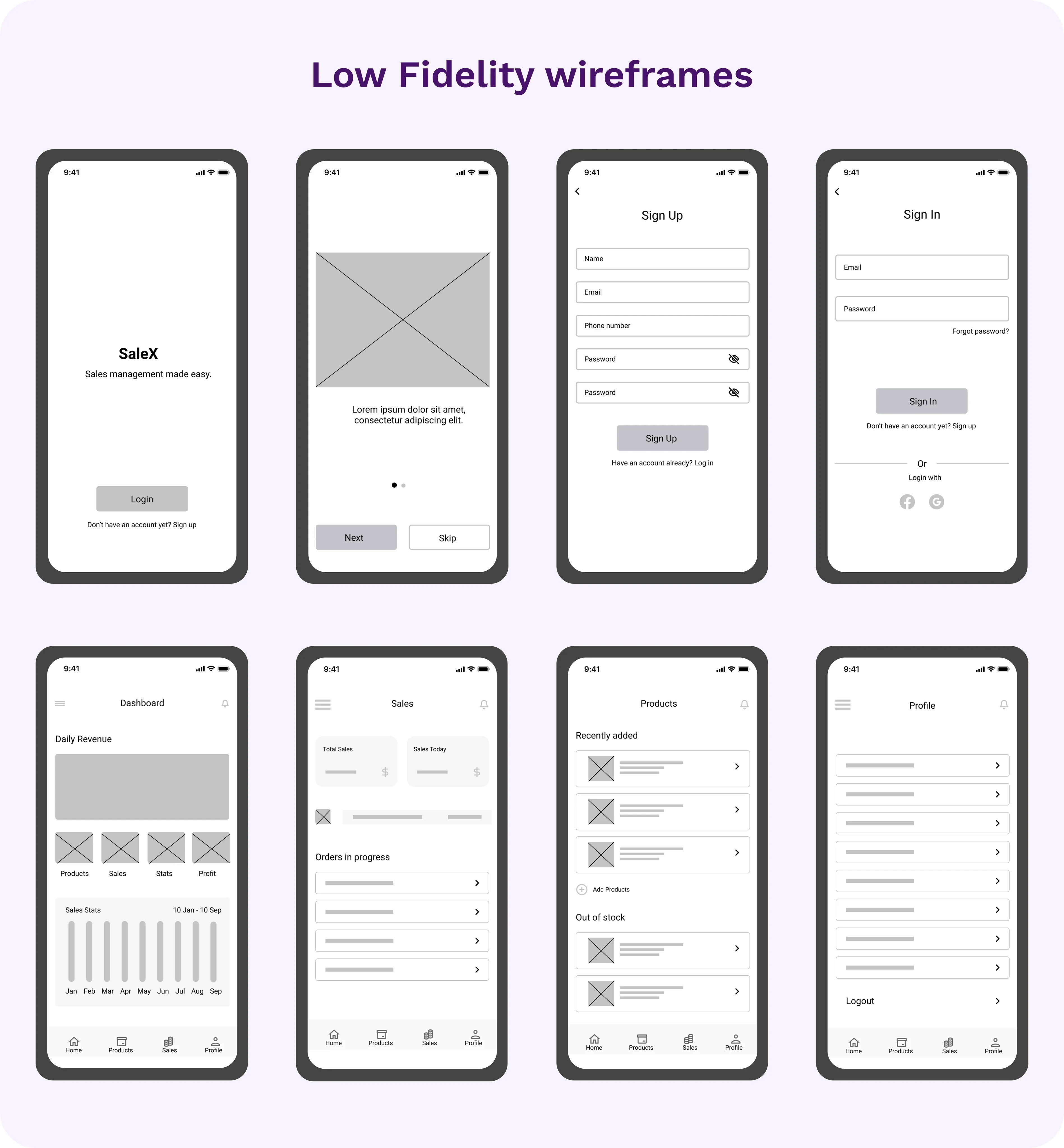 Sales Management Mobile App Design by Latifat Akinyemi