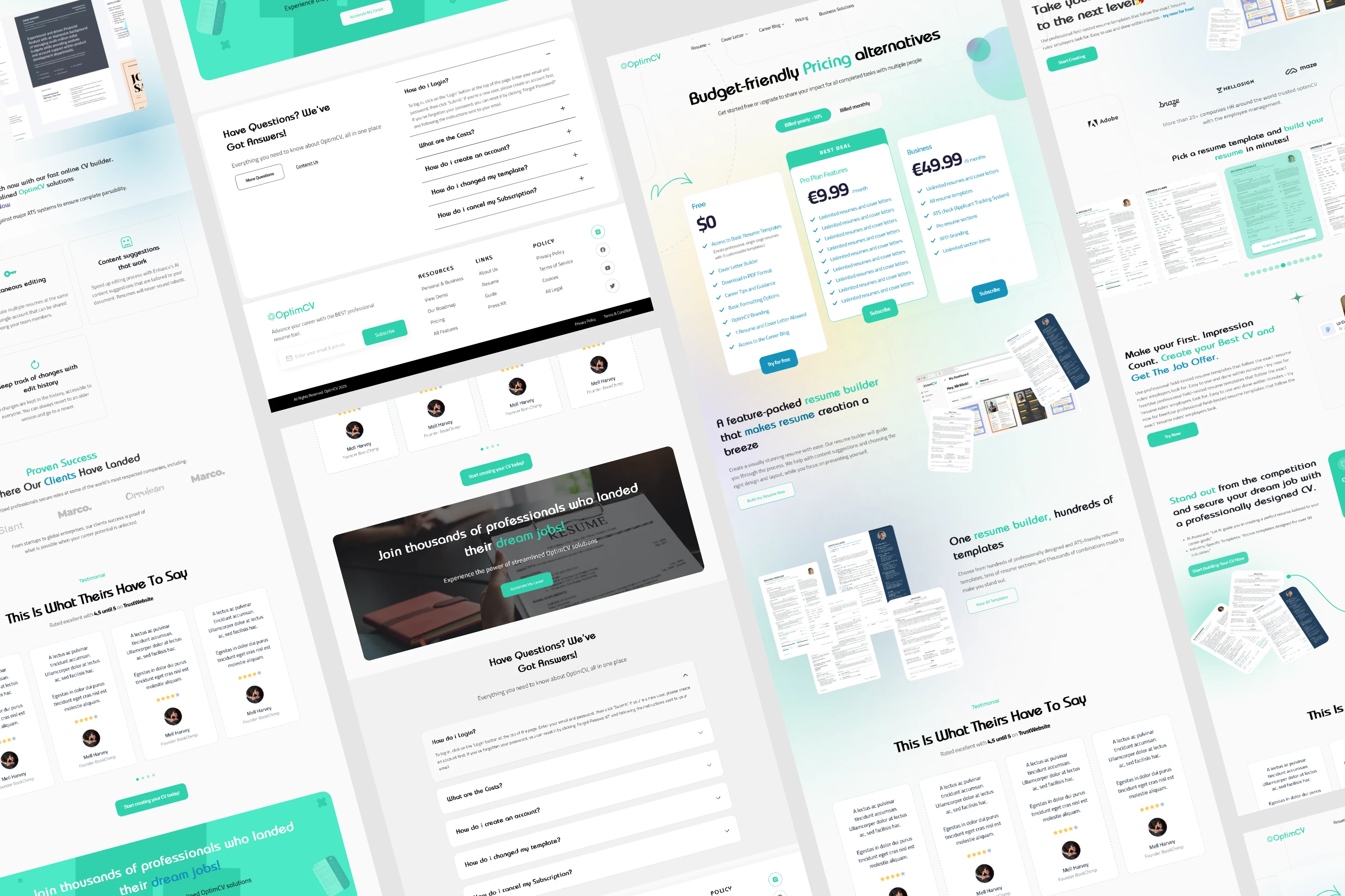Website Design - AI-Powered Resume Builder by Shahzeen Sheraz