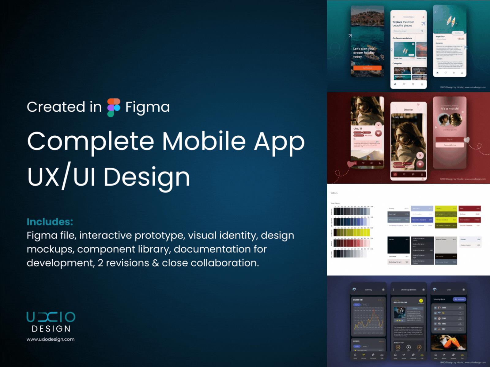 Mobile App Design in Figma - Complete Design by Nicole van Essen