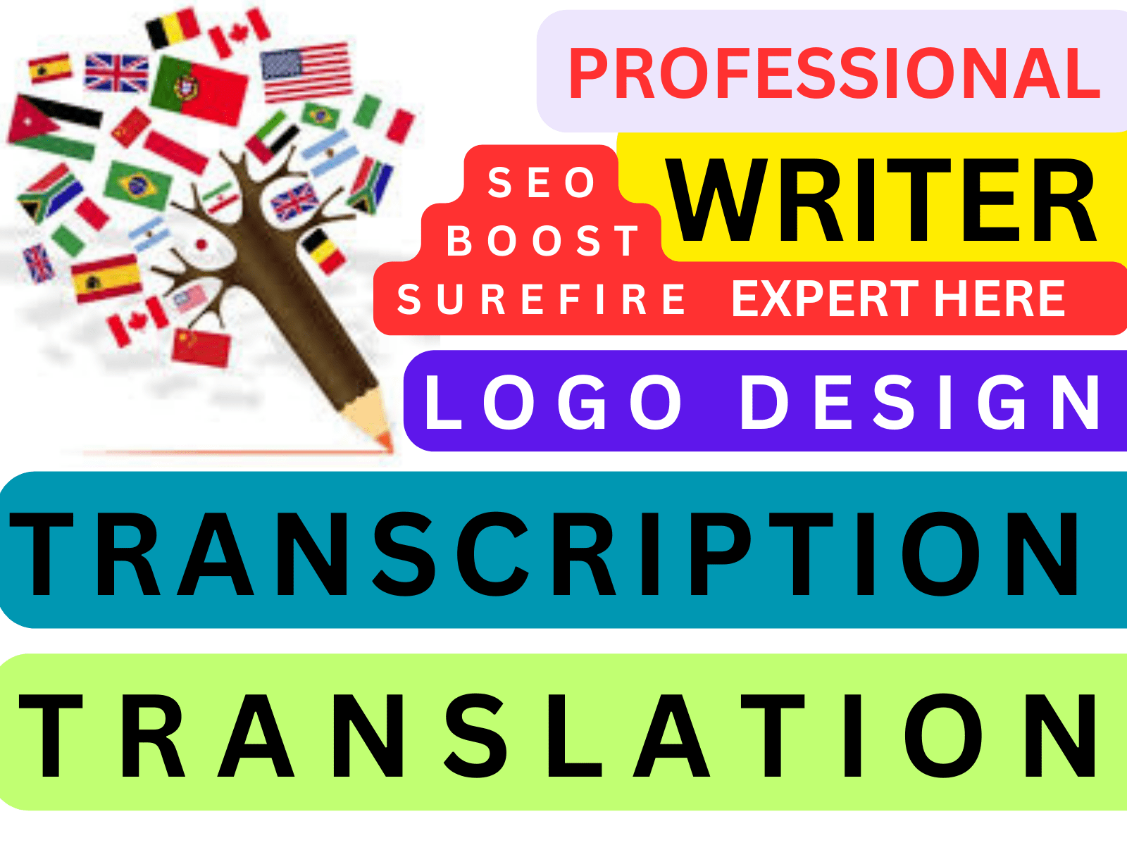 WRITING & TRANSLATION & TRANSCRIPTION & LOGO DESIGN by Md Al Mahamud Totul
