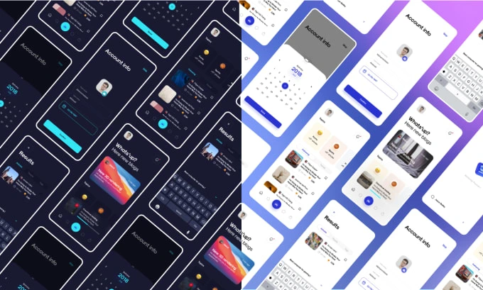 I will do app UI UX design , mobile app UI, mockup, wireframe U… by ...