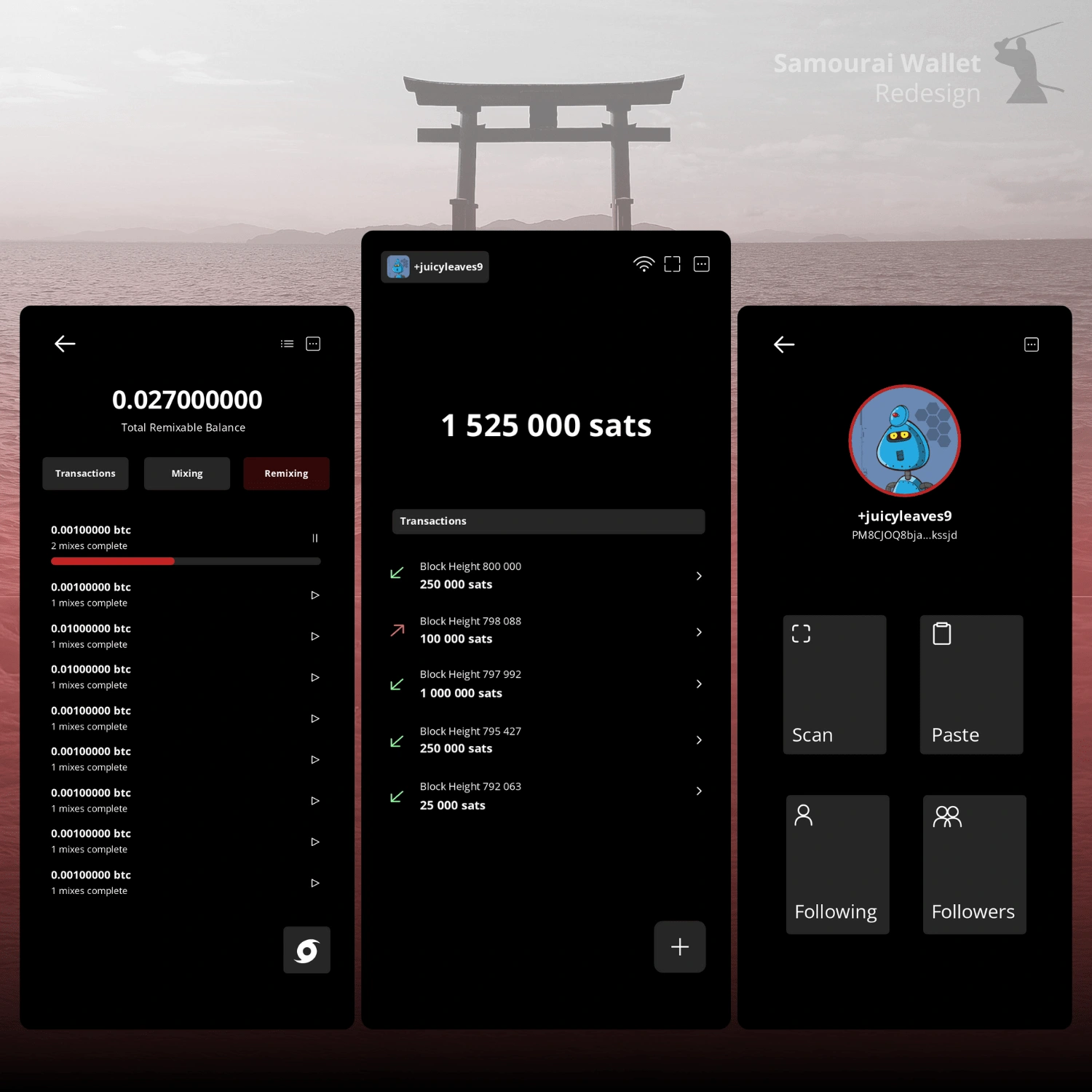 Samourai Wallet - A Sovereign Bitcoin Wallet Redesigned by Cody Carter
