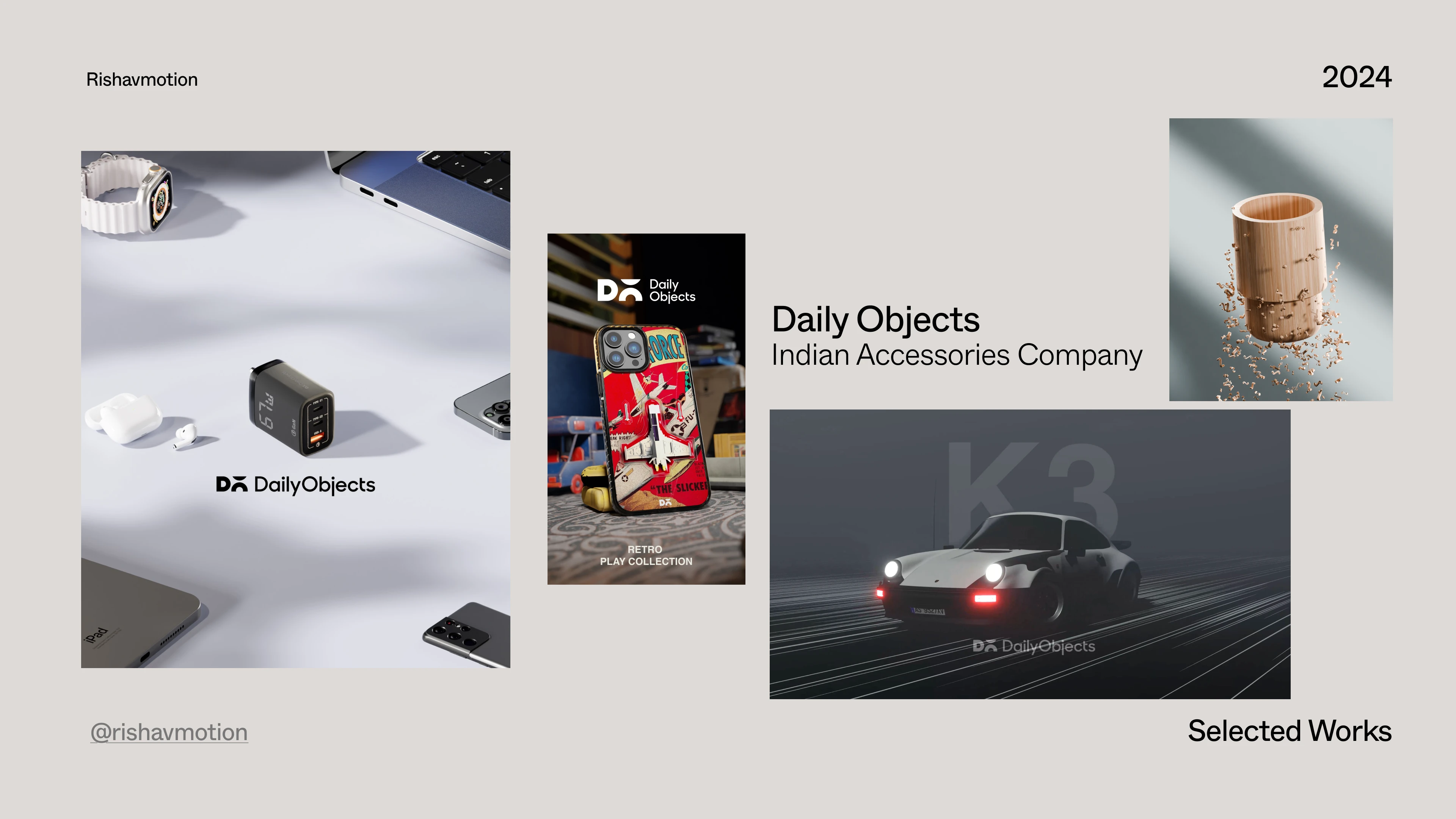 3D illustration & Renders by Rishav Motion