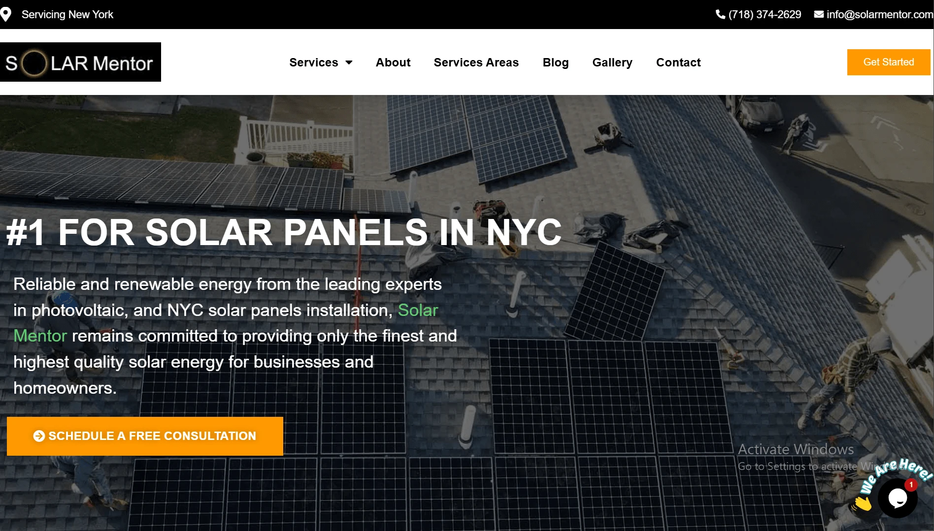Hero Redesign for Solar Mentor by Oladejo Fawaz