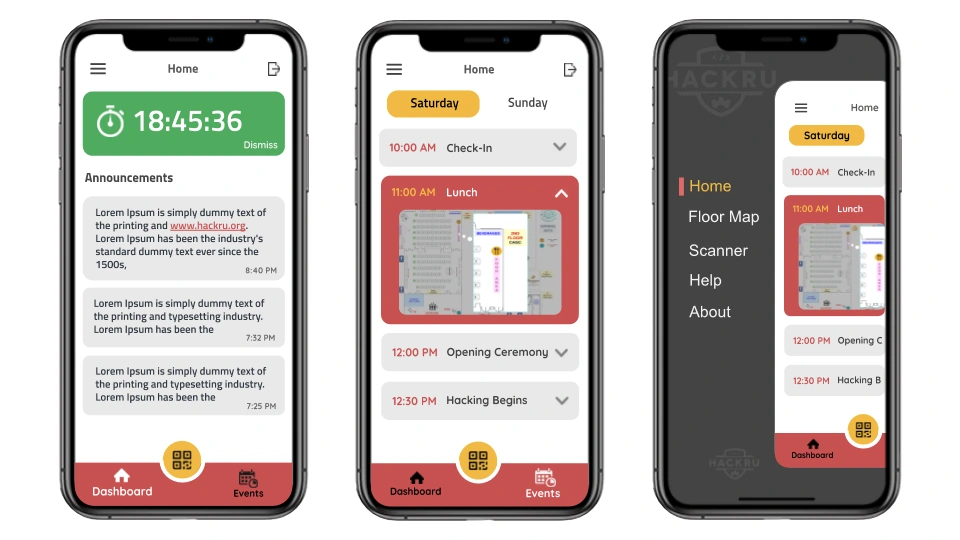 HackRU OneApp by Qasim Abbas
