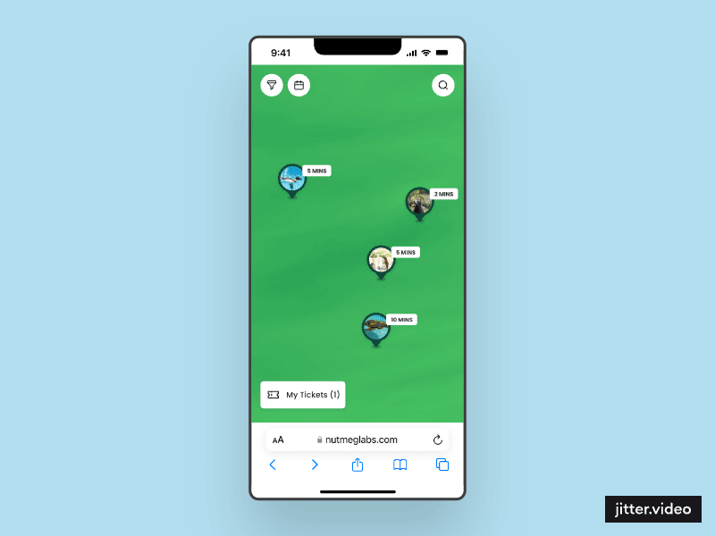 NutmegLabs Interactive Map UI by Jeihun Alizadeh