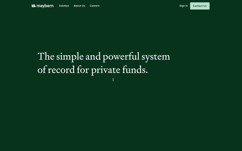 🏦 Complex Animations In Webflow - Maybern by Zebediah Miller