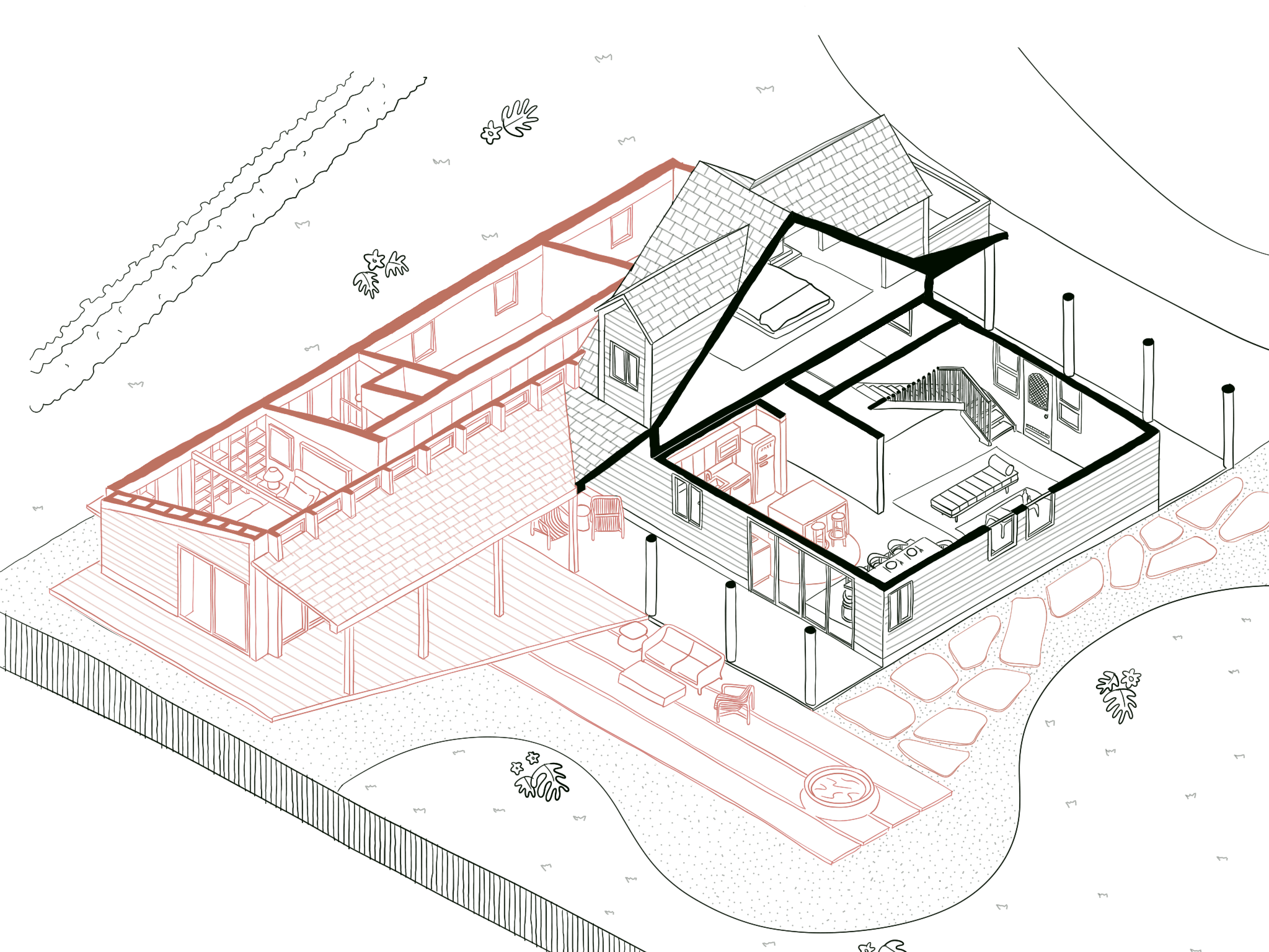 Axonometric Illustration by Franco Ferraro